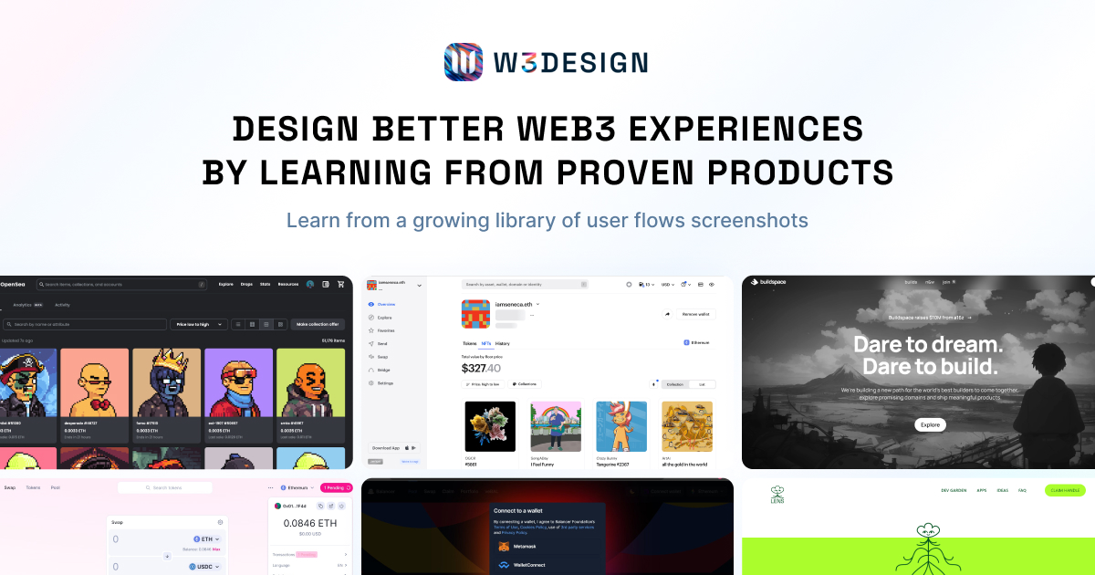 W3Design: A Web3 Design Pattern Library